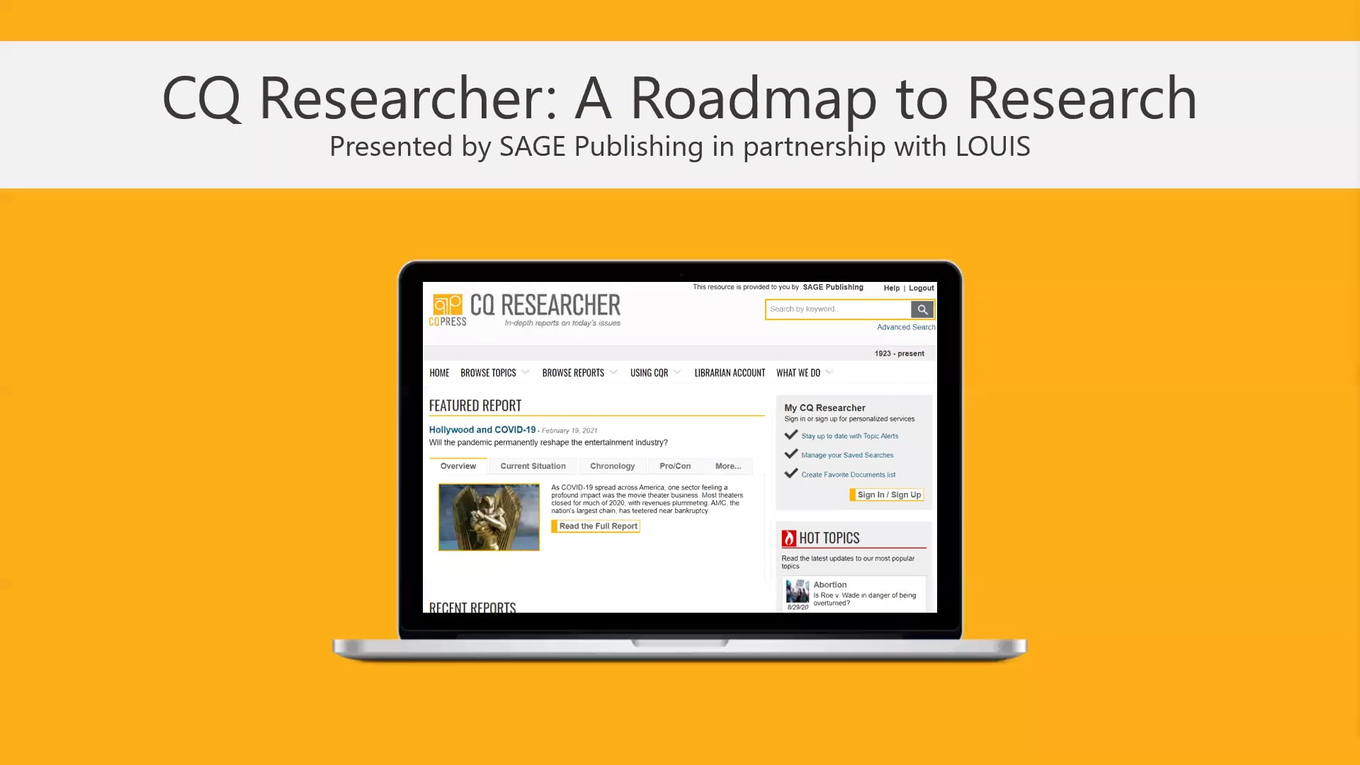 Roadmap to Research with CQ Researcher on Vimeo