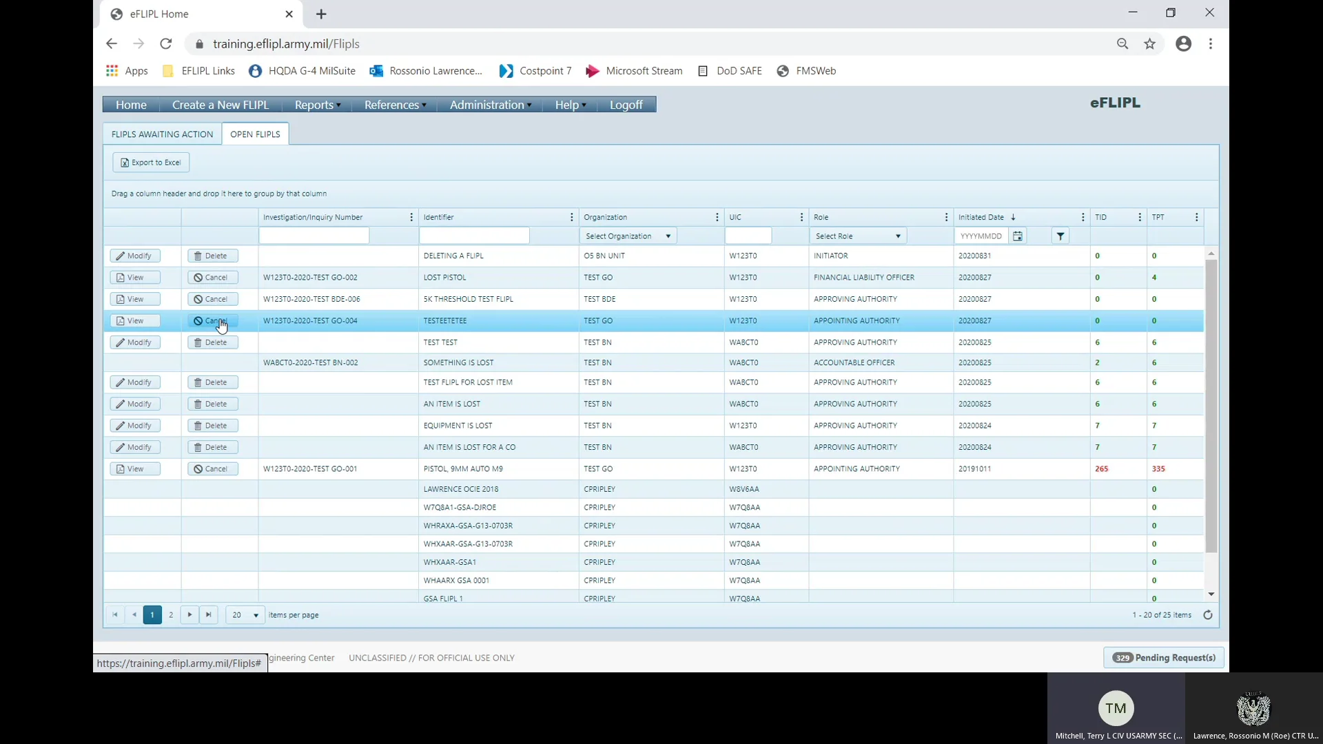 12 - eFLIPL Training Video - Deleting or Cancelling a FLIPL