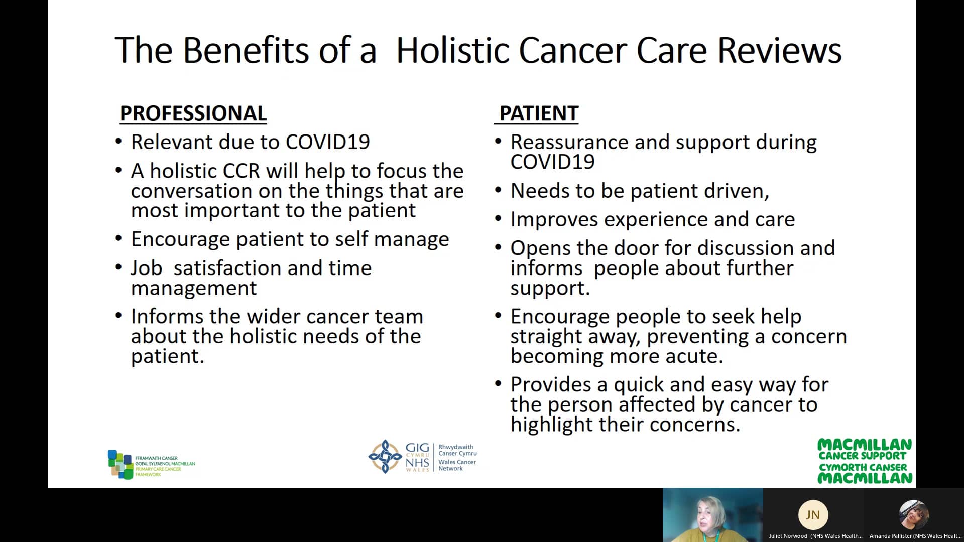 Module 1 - Cancer Care Review Training part 2 on Vimeo