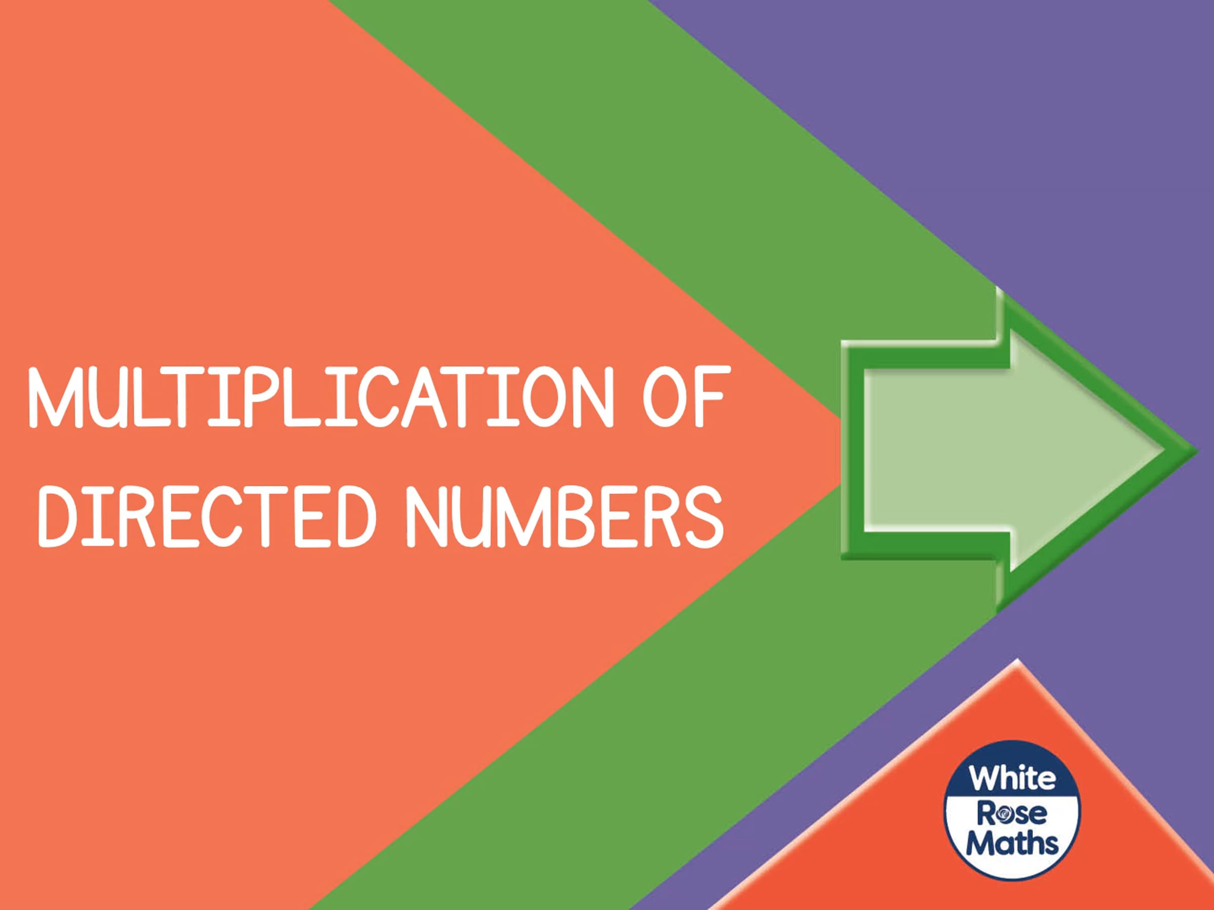 Spr7.4.6 - Multiplication of directed numbers