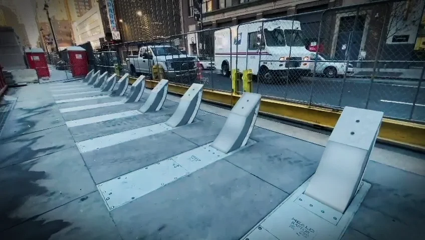 Heald Raptor - Retractable Bollard - USA Install on Vimeo