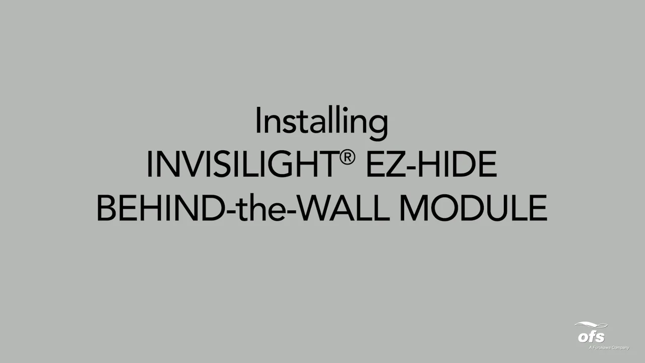 Installing InvisiLight® EZ-Hide Behind-the-Wall Module
