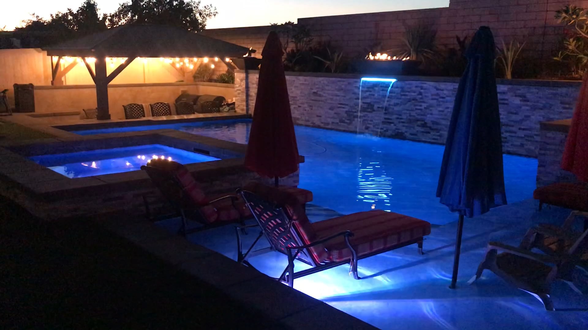 Firebowls on swimming pools add incredible value on Vimeo