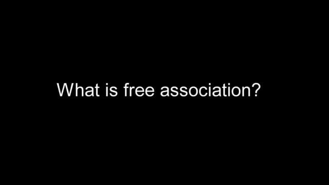 What is free association? on Vimeo