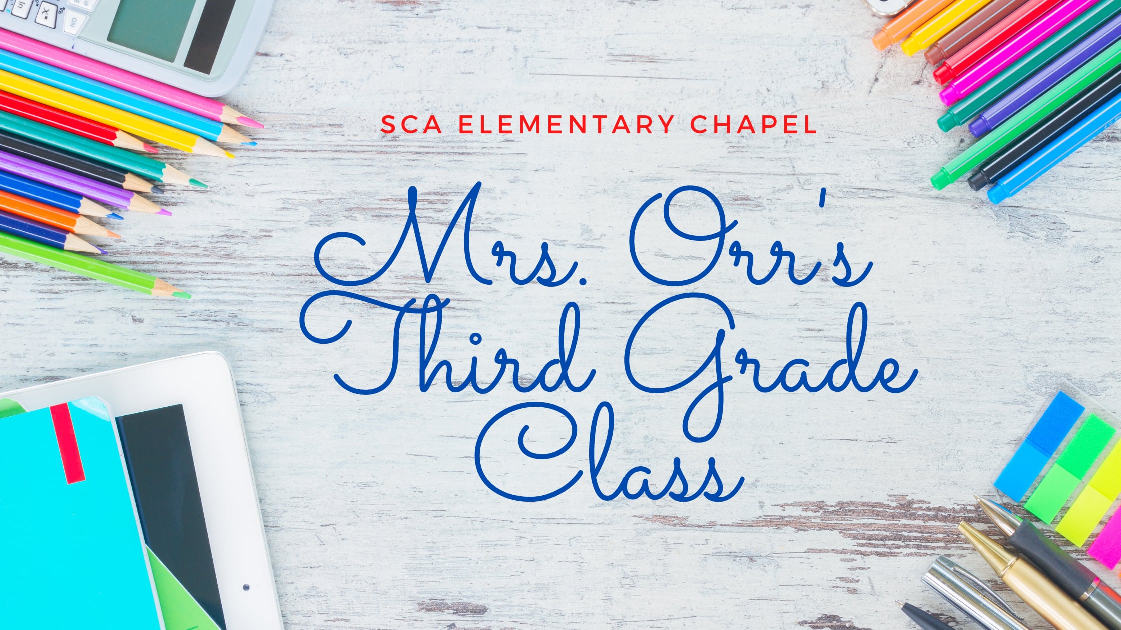 SCA Elementary Chapel (2-15-21) on Vimeo