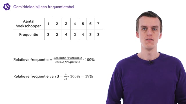 Gemiddelde bij een frequentietabel oefenen | StudyGo