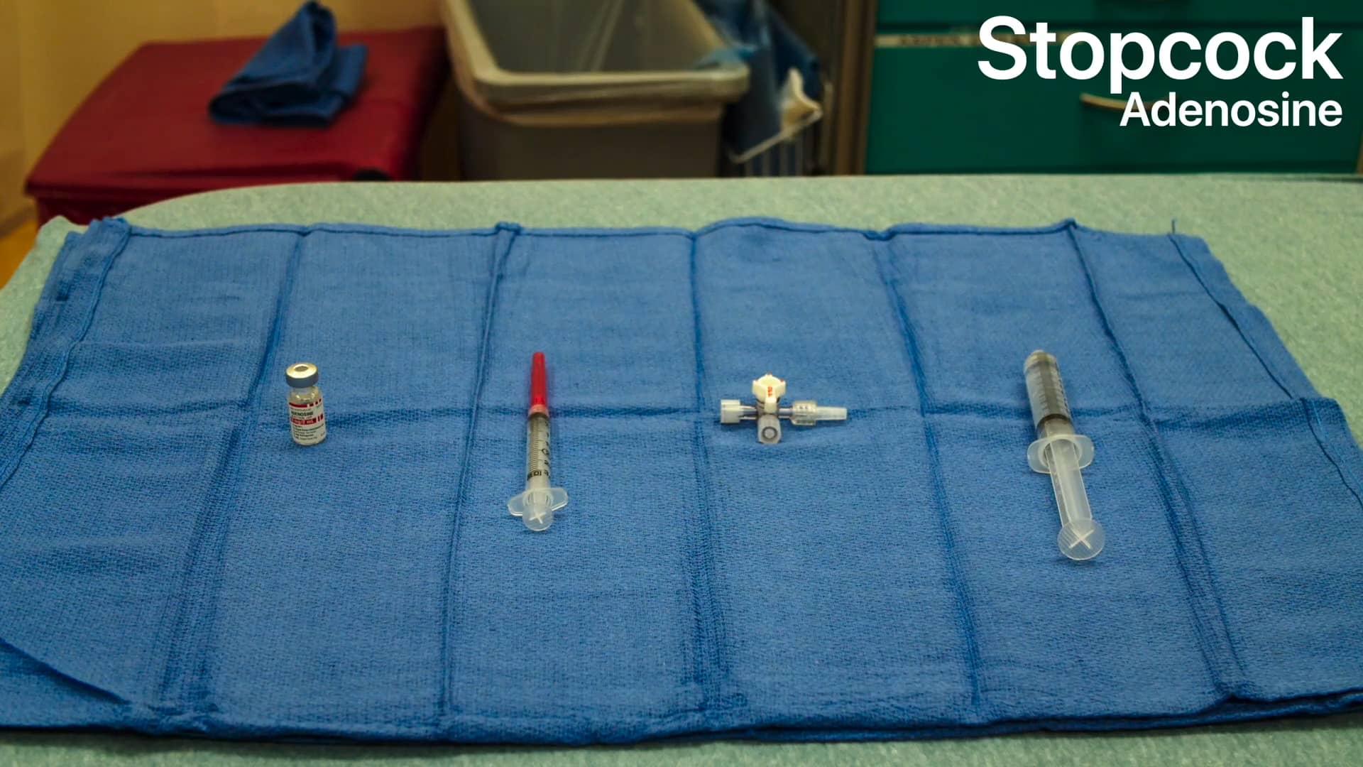 Stopcock technique for adenosine administration on Vimeo