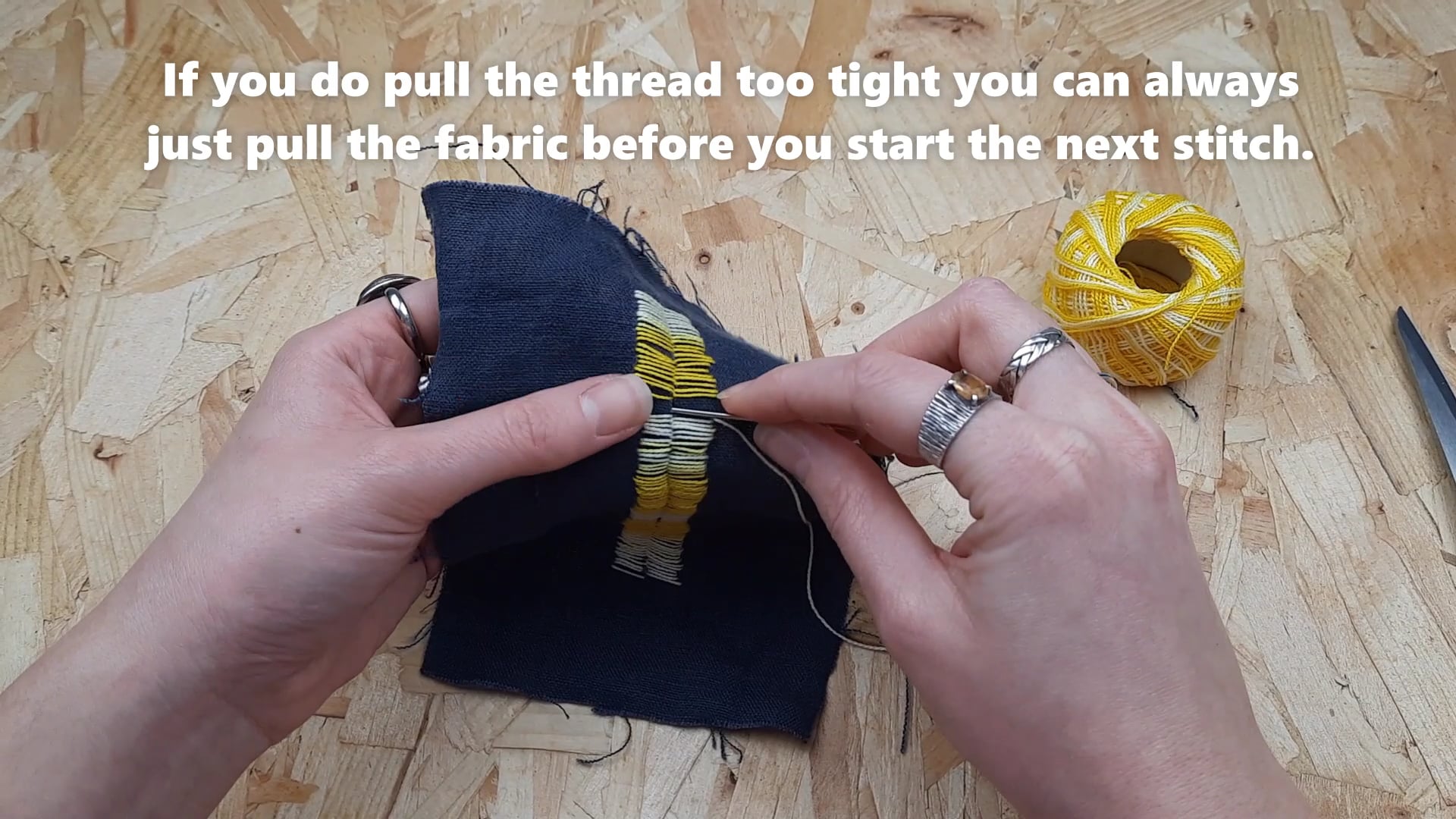 Fixing Fashion: Visible Mending Stitches - Parachute Stitch on Vimeo