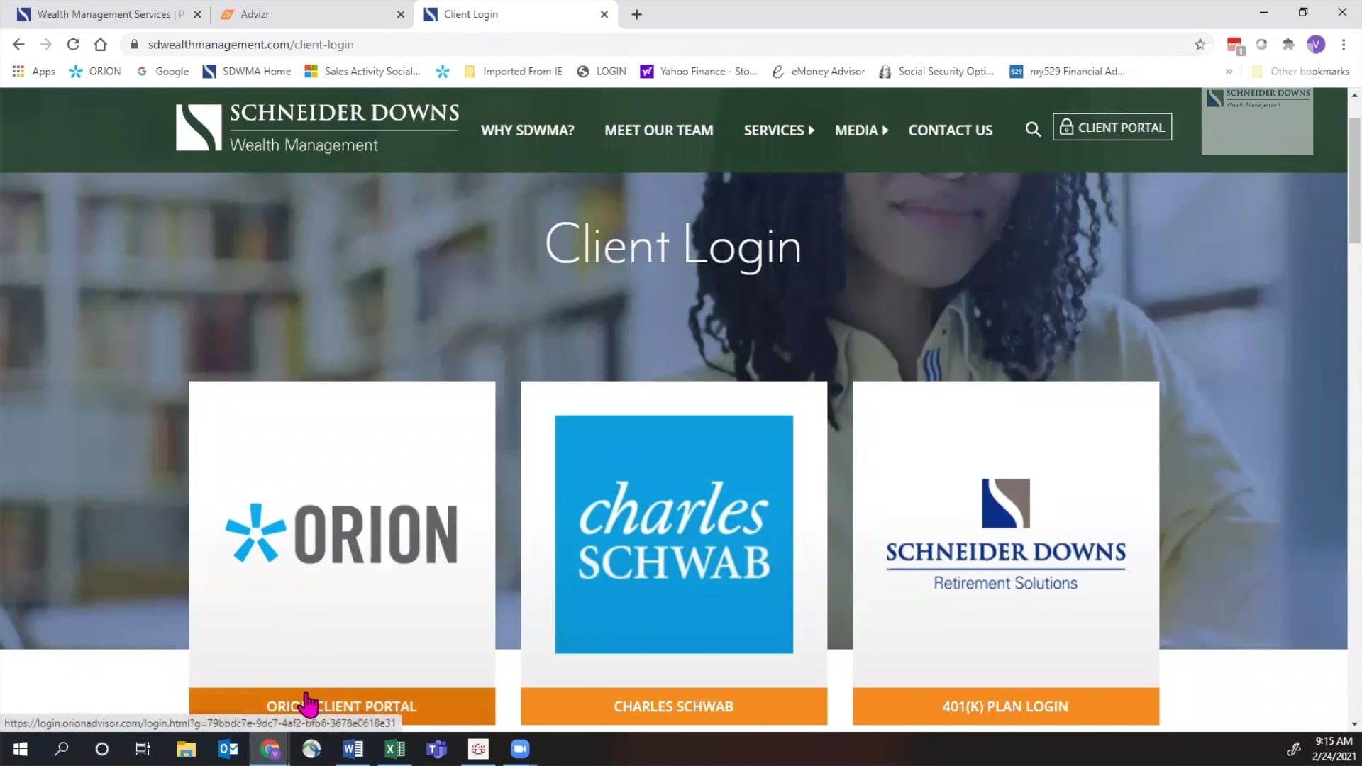 New Orion Client Portal Tour on Vimeo