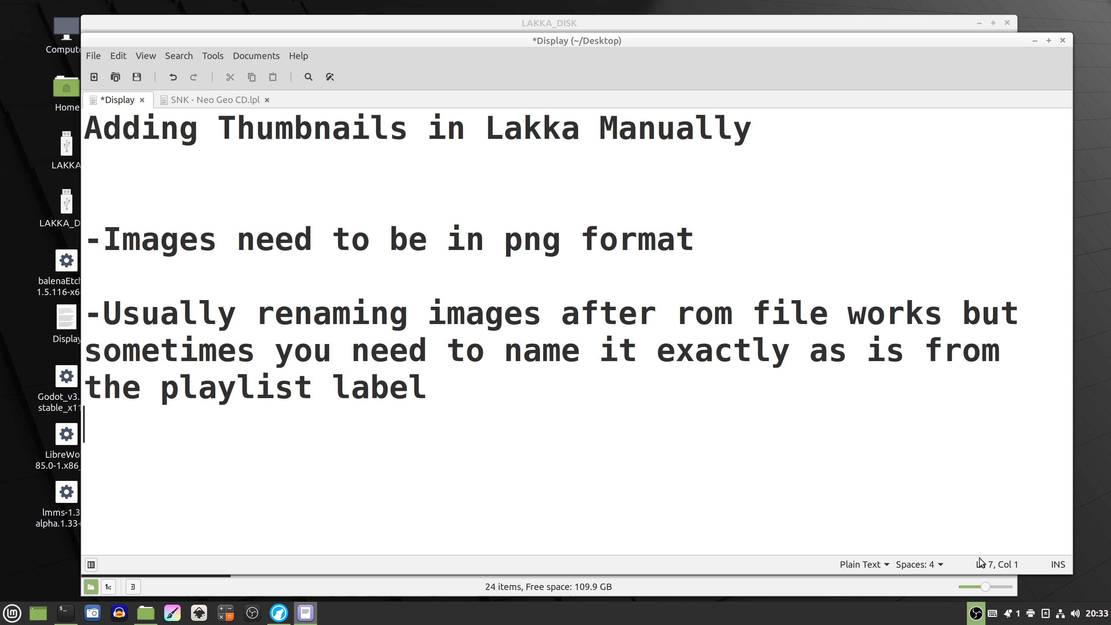 Lakka OS Adding Thumbnails Manually on Vimeo