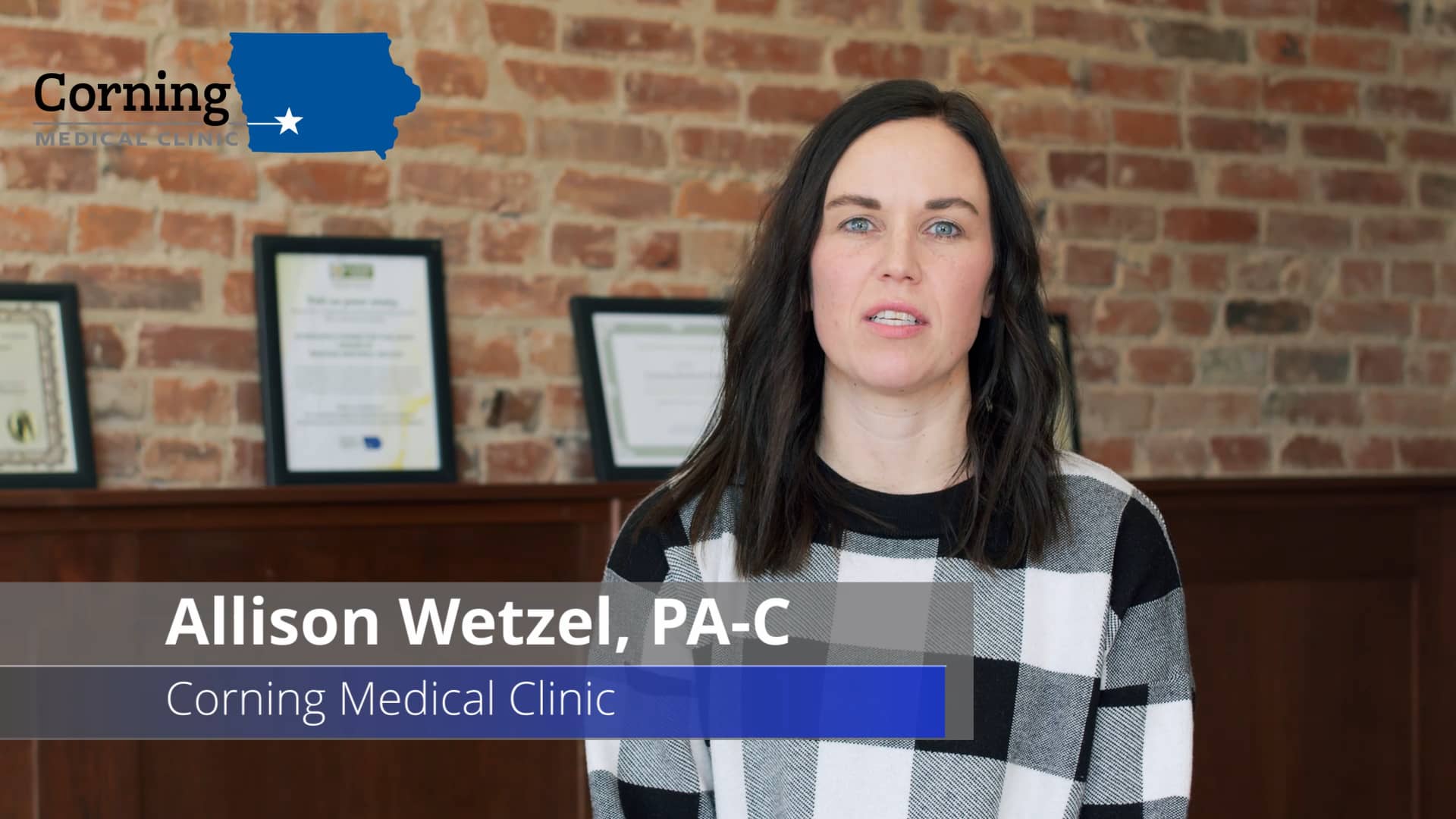 Allison Wetzel at Corning Medical Clinic.mp4 on Vimeo