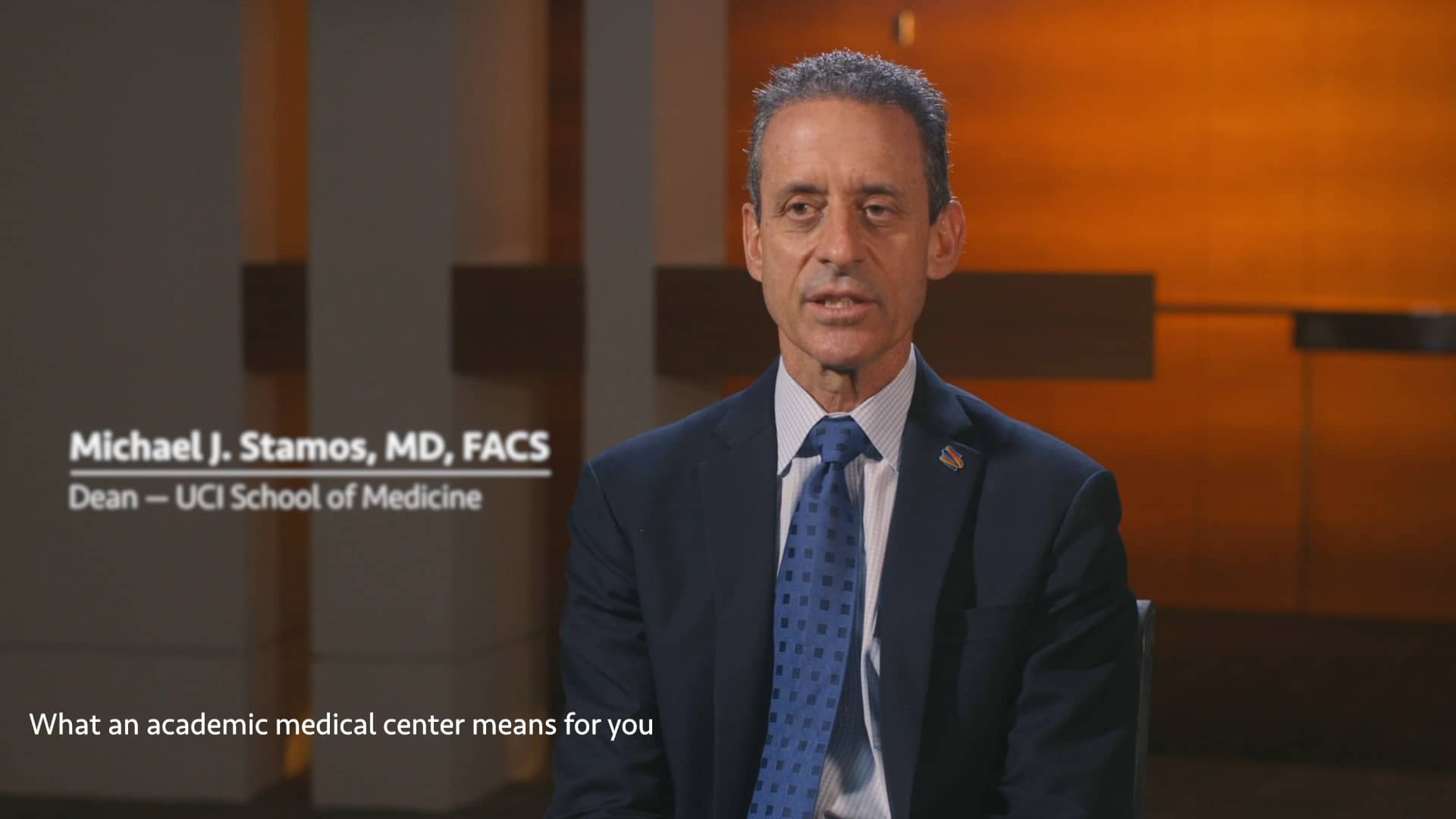 UCI Health: Dean Stamos shares what an academic medical center means ...
