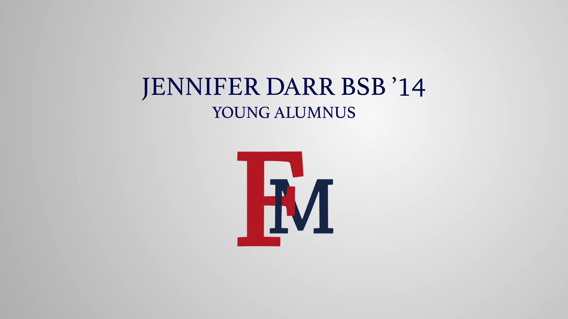 FMU: 2021 Alumni Awards, Jennifer Darr on Vimeo