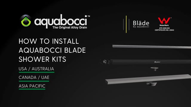 BLADE SHOWER KIT FULL INSTALL AUSTRALIA, ASIA, USA on Vimeo