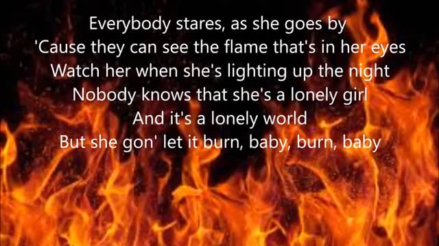 This girl is on fire lyrics on Vimeo