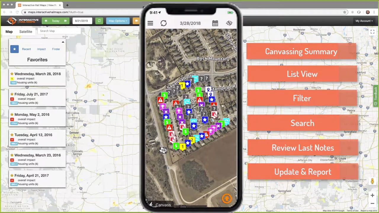Hail Recon - Managing Your Markers and Follow up on Vimeo