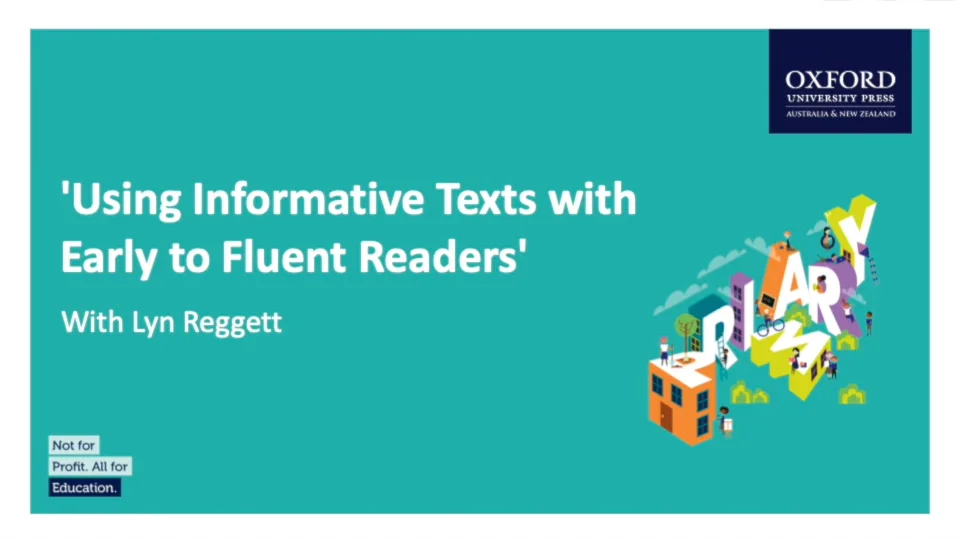 Using Informative Texts with Early and Fluent Readers on Vimeo