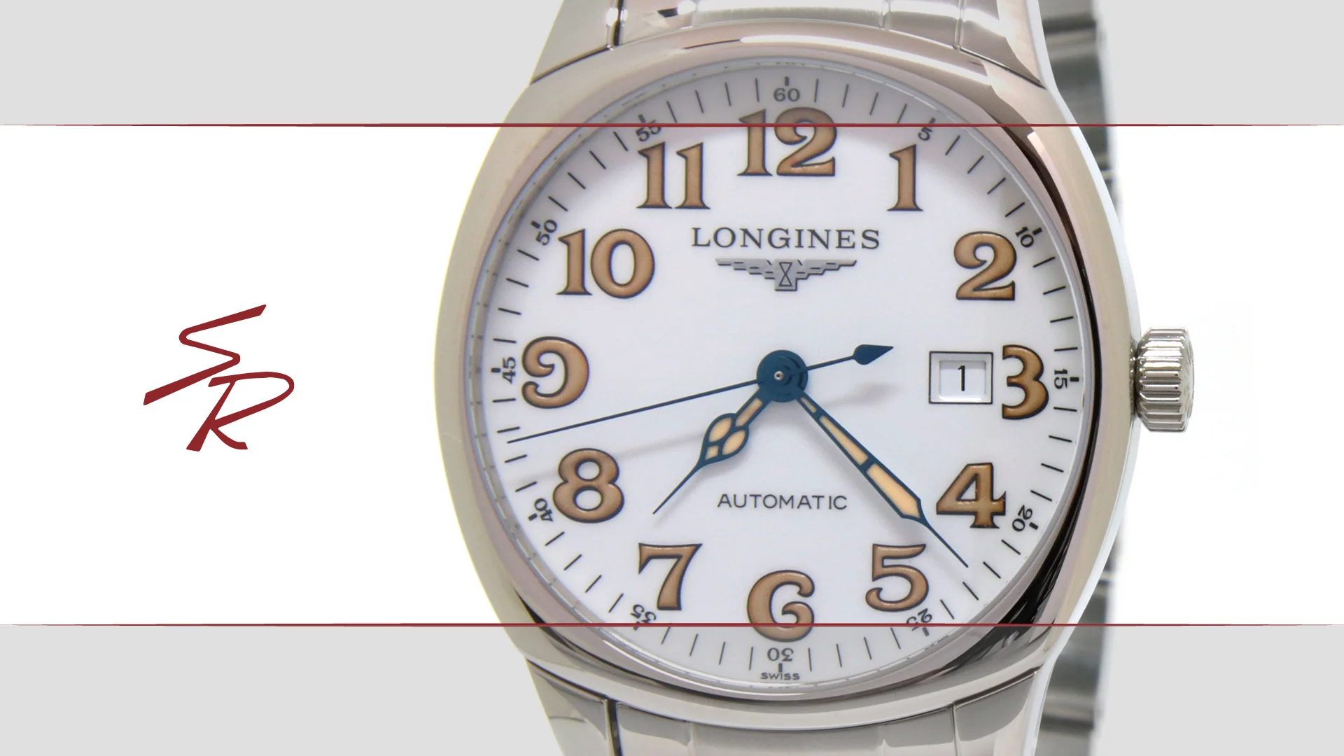 Longines Spirit EFC 40mm White Mother Of Pearl Steel Bracelet L2.700.4 ...