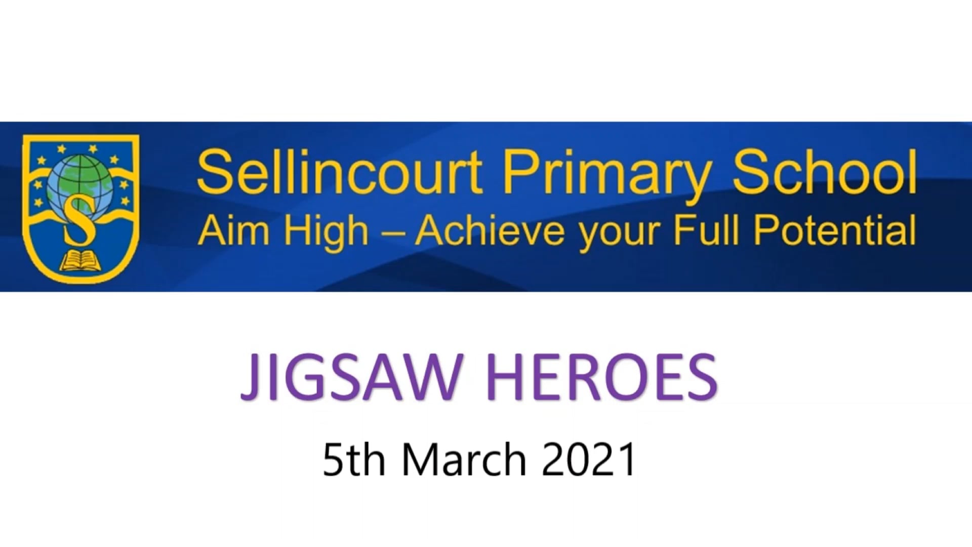 Sellincourt Jigsaw Heroes 5th March on Vimeo