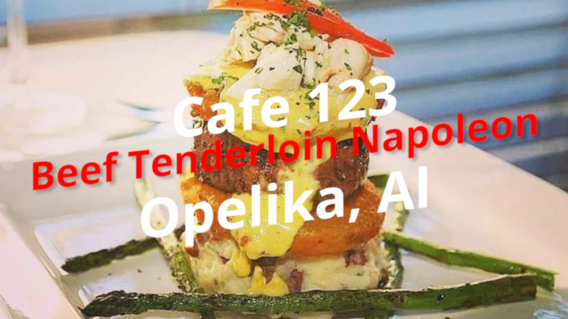 Beef Tenderloin Napoleon at Café 123 one of 100 Dishes to Eat in ...