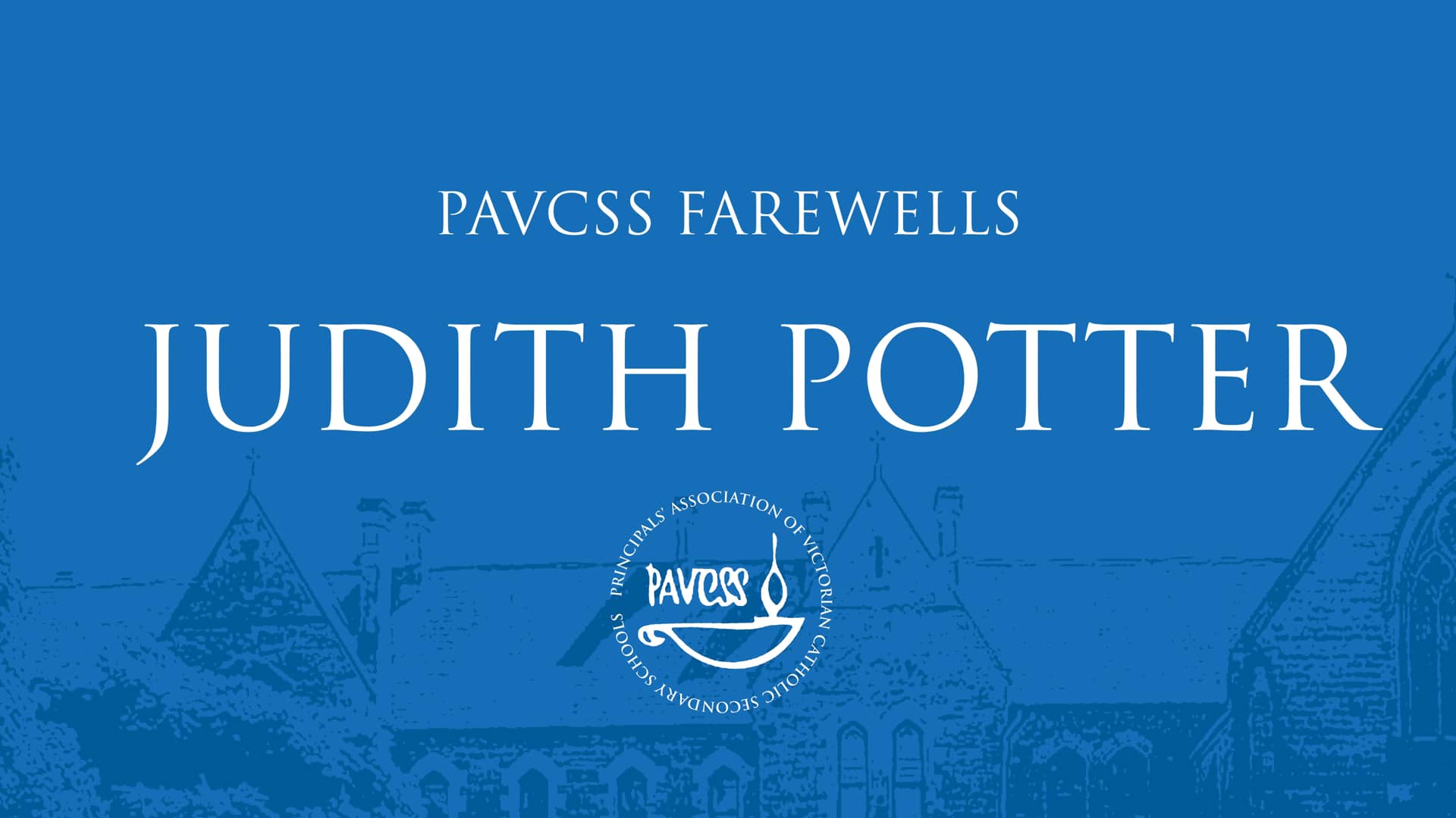 PAVCSS Farewells Judith Potter on Vimeo