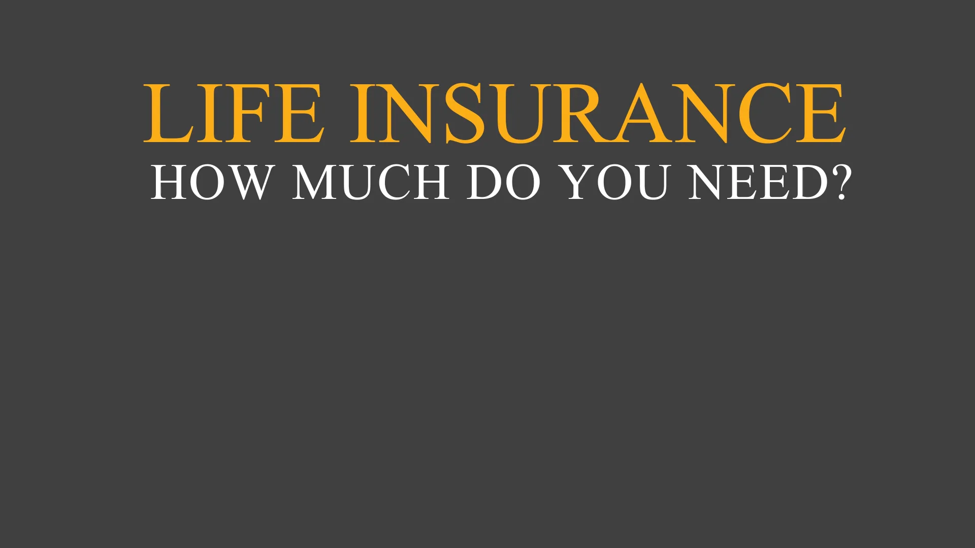 Life-Insurance on Vimeo