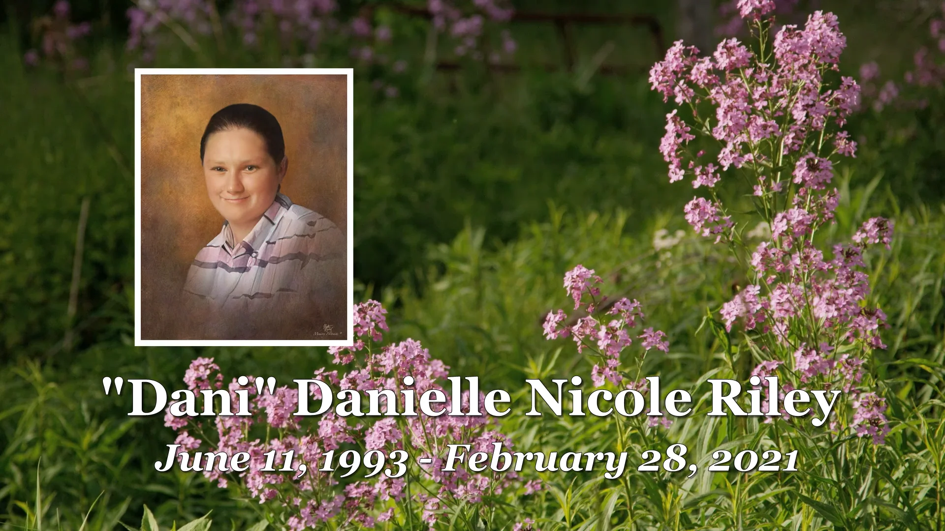 "Dani" Danielle Nicole Riley - Morgan & Nay Dani Riley.mp4 on Vimeo