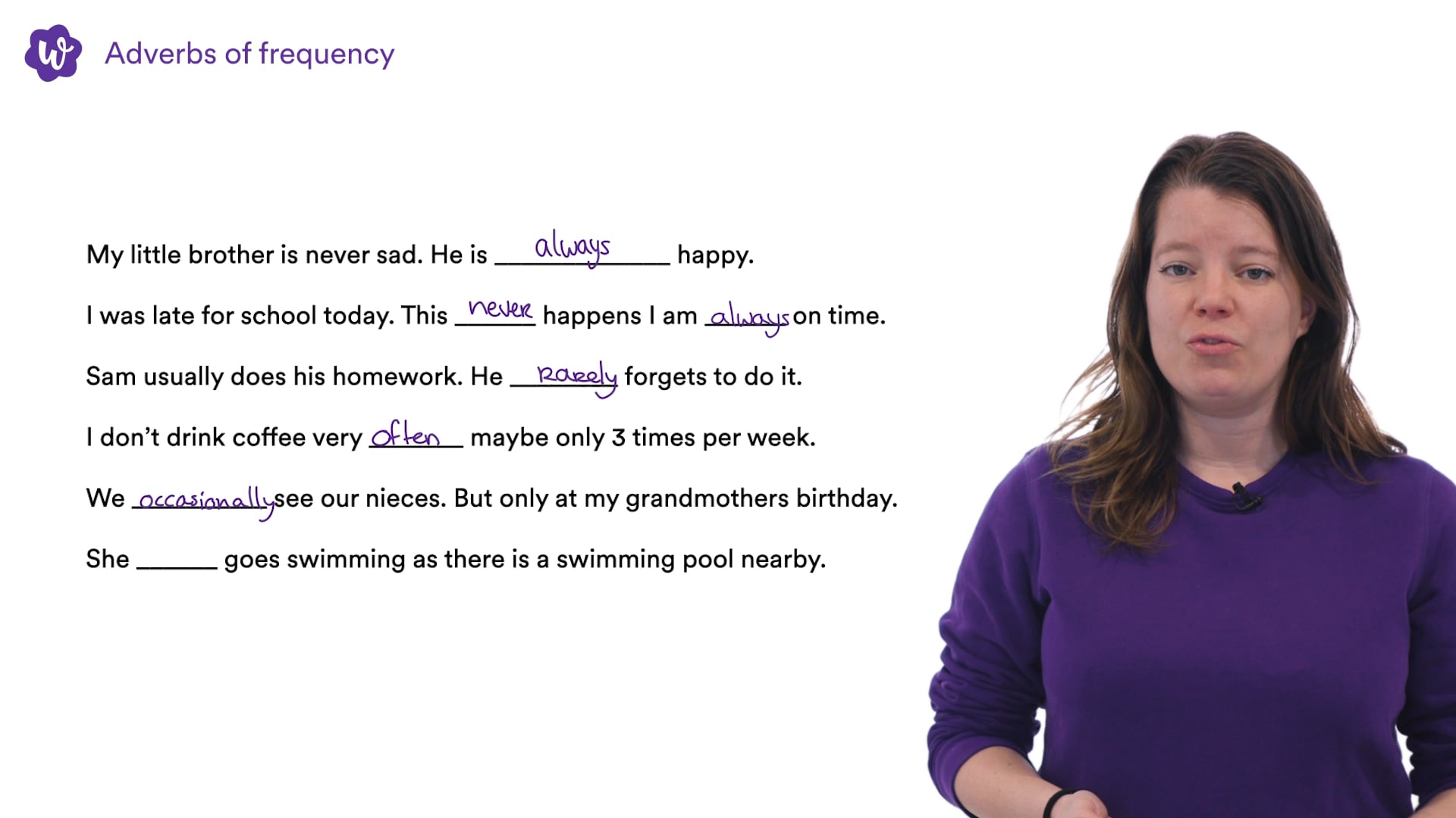 Bijwoorden van frequentie (adverbs of frequency) oefenen | StudyGo