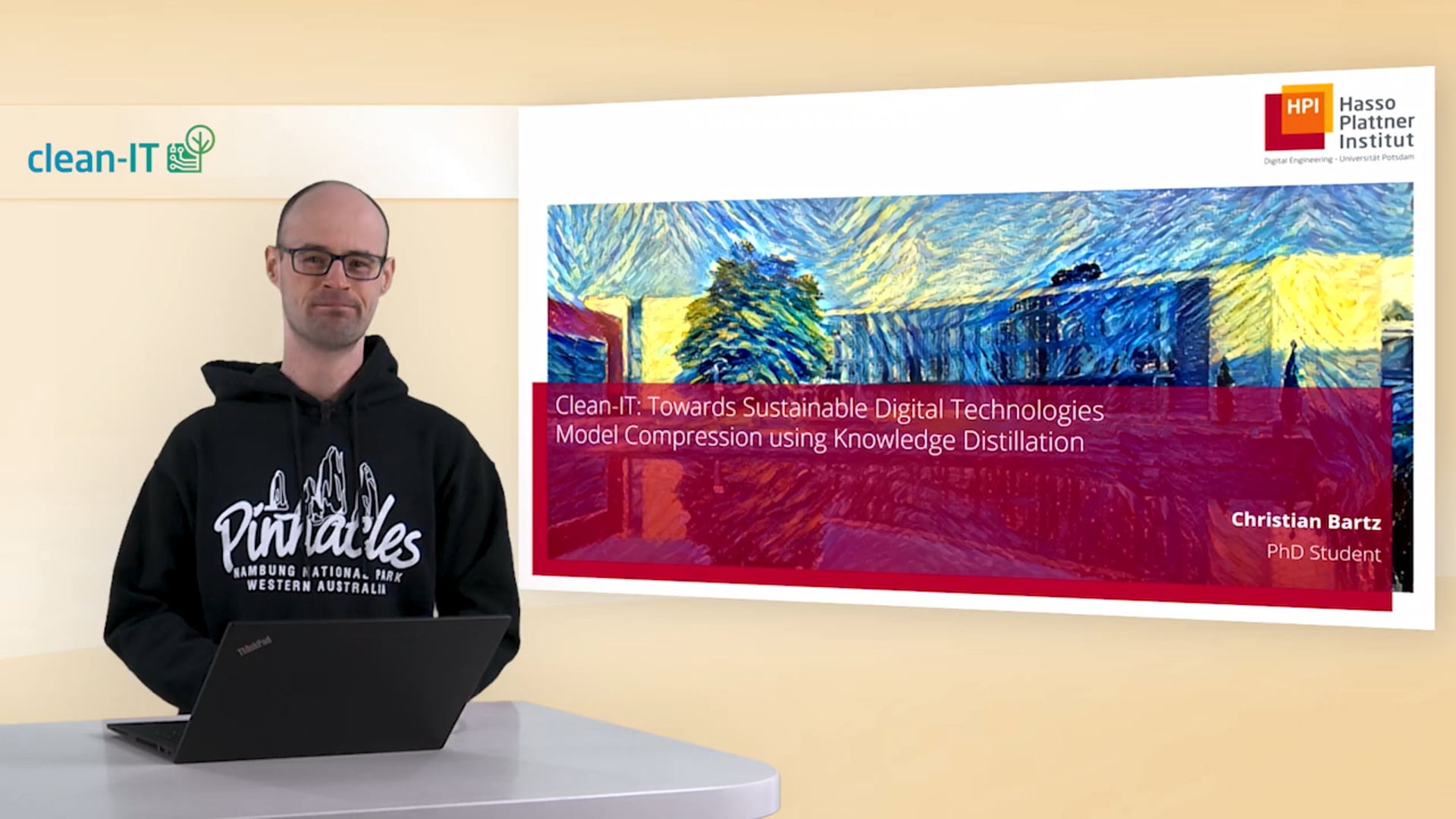 Christian Bartz (HPI) - Knowledge Destillation | clean-IT: Towards