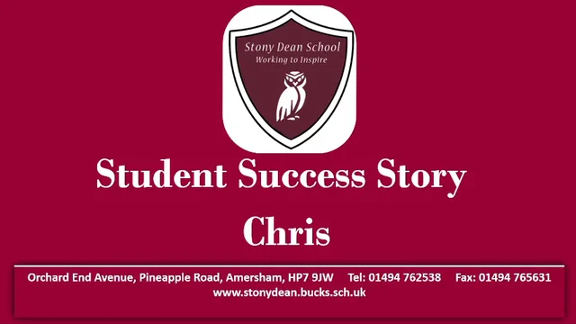 Chris' Journey at Stony Dean School on Vimeo