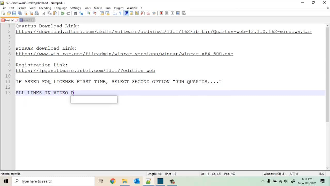 How to download and Install Quartus II Web Edition (Free) 13.1 for Windows.mp4 on Vimeo
