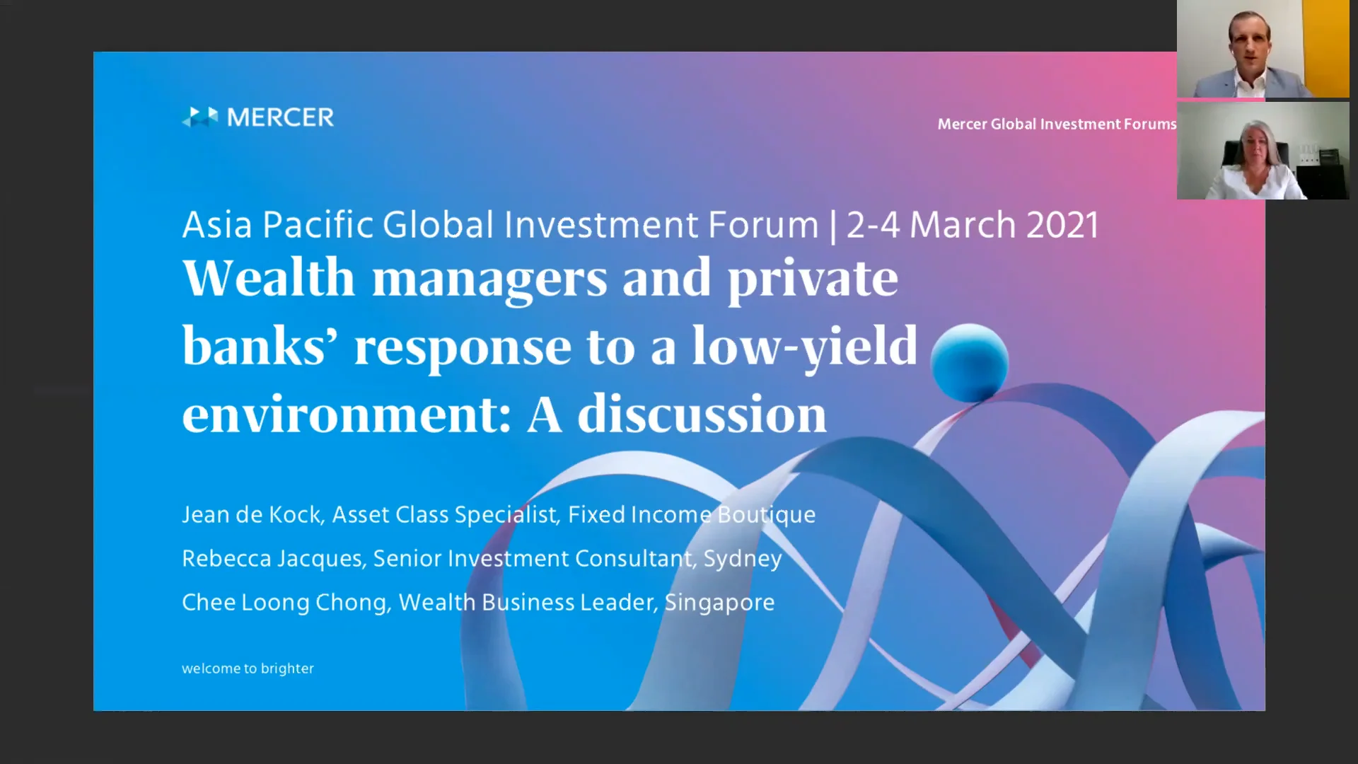 APAC Virtual GIF 2021 - APAC GIF BREAKOUT Wealth Managers and Private Banks Response to a Low ...