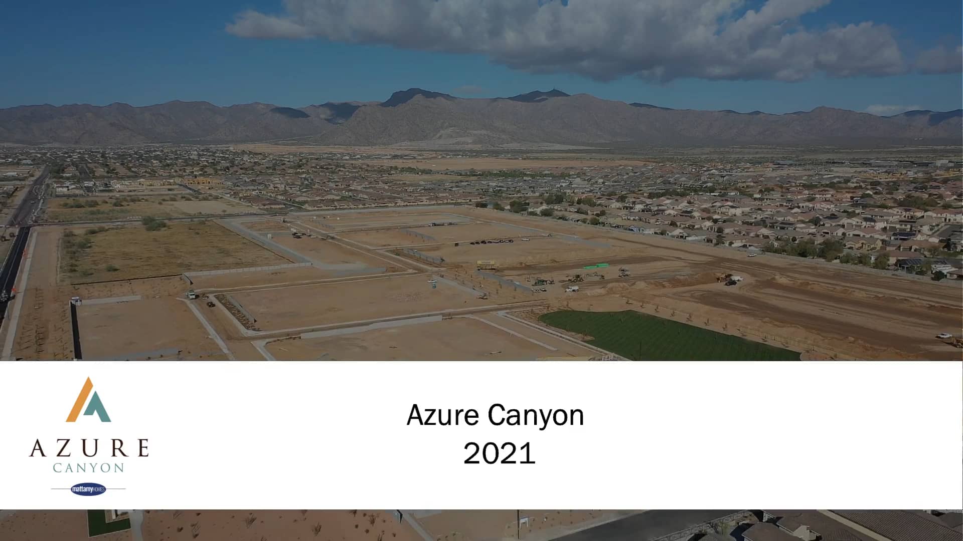 Azure Canyon Updated Drone Tour Mattamy Homes on Vimeo