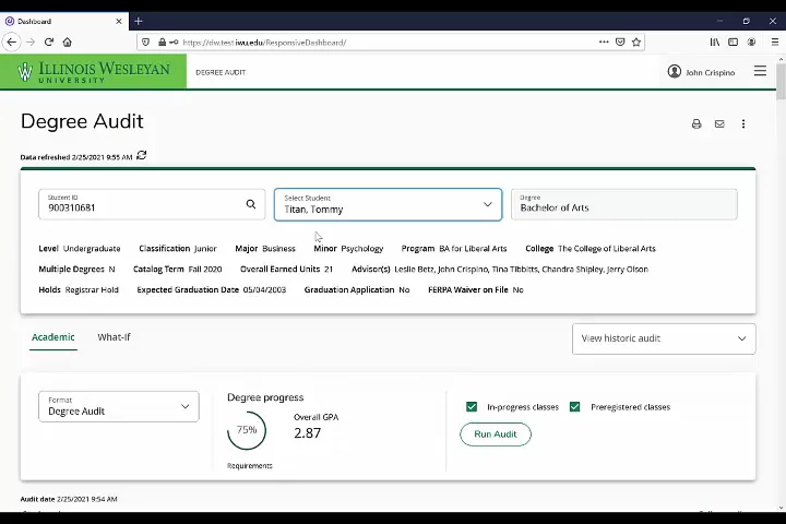 Degree Works Demo on Vimeo