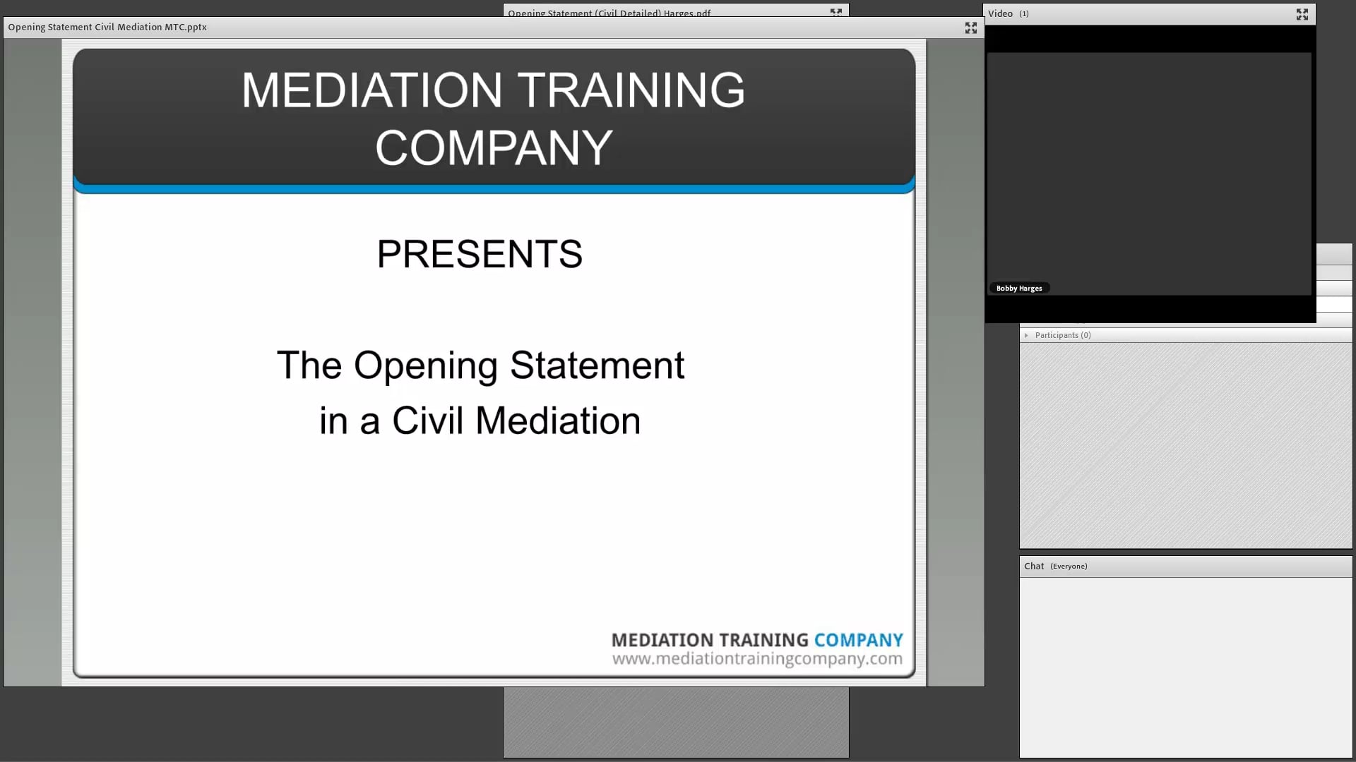 Civil Mediation Opening Statement