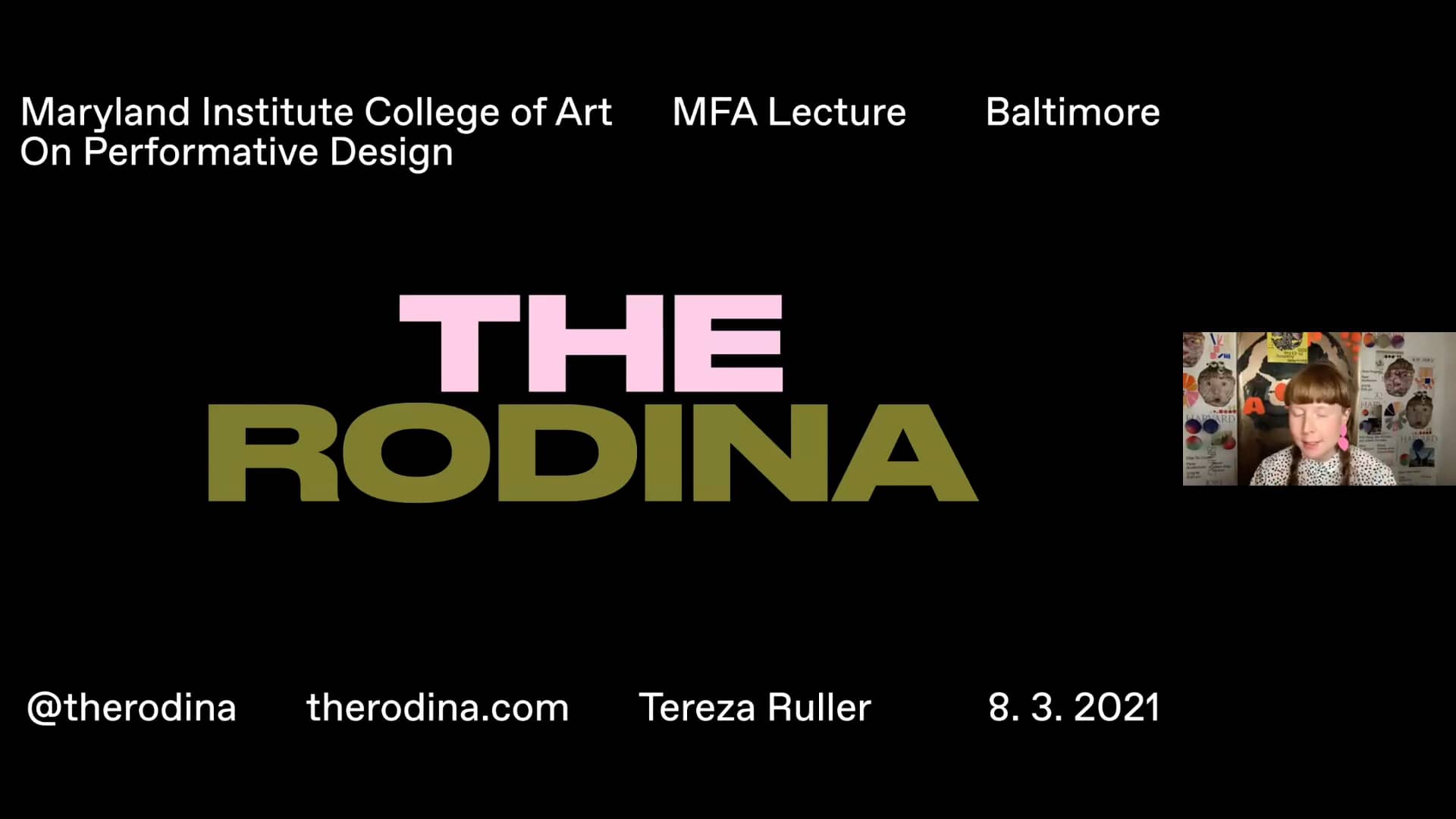 Tereza Ruller—The Rodina—MICA 2021 on Vimeo
