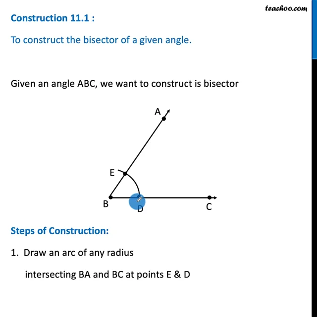 Perpendicular Bisector Construction Steps Perpendicular Bisector Construction Steps