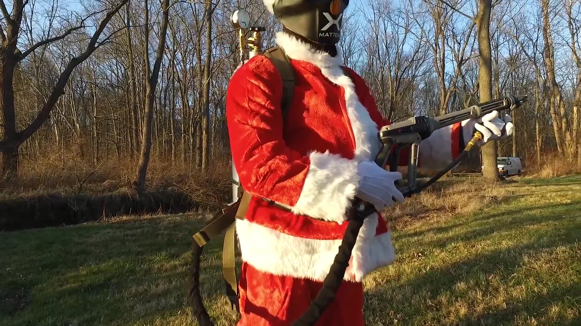 Santa and the X15 Flamethrower.mp4 on Vimeo