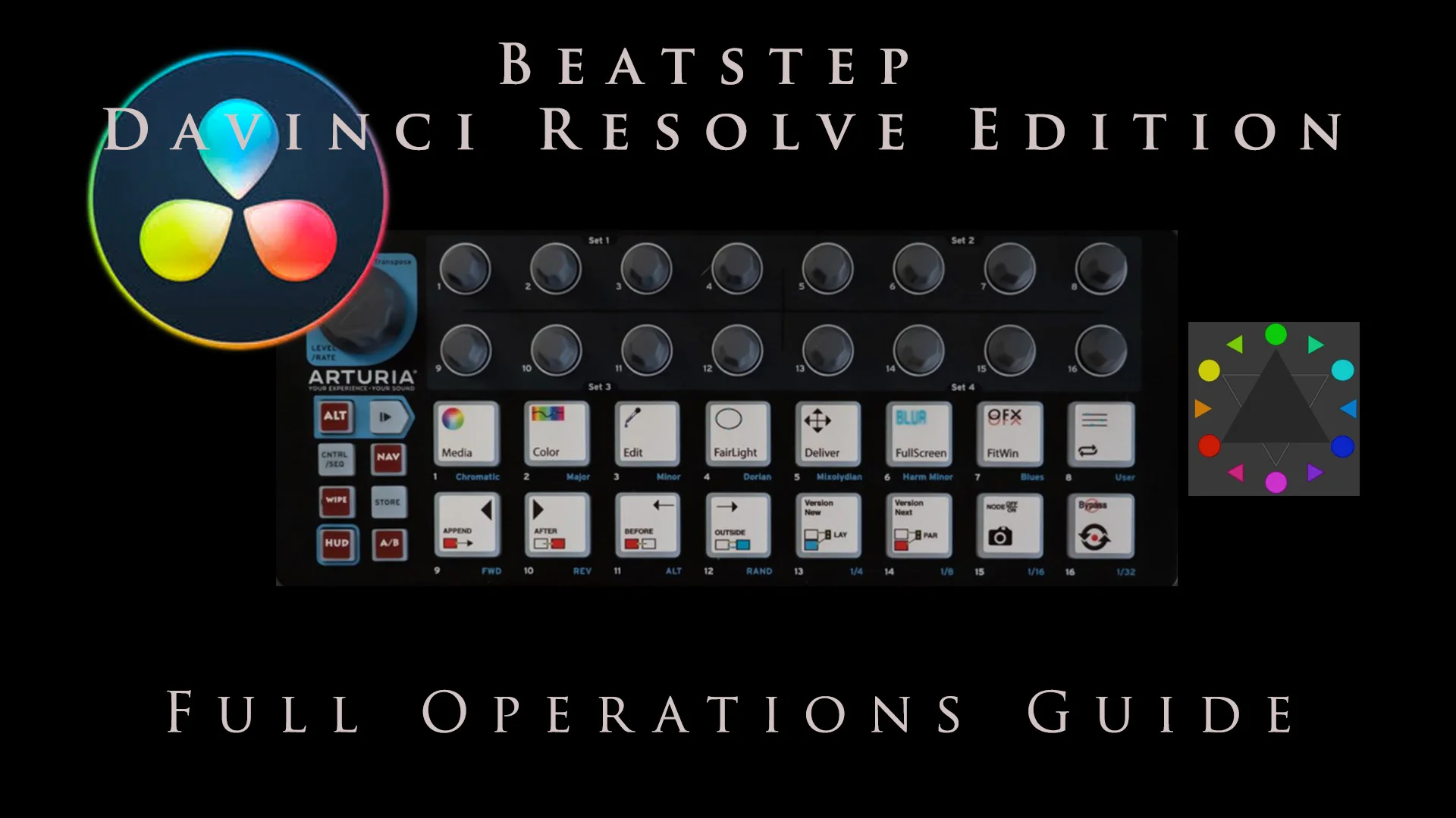 Beatstep Davinci Resolve Control Panel Manual 2021 on Vimeo