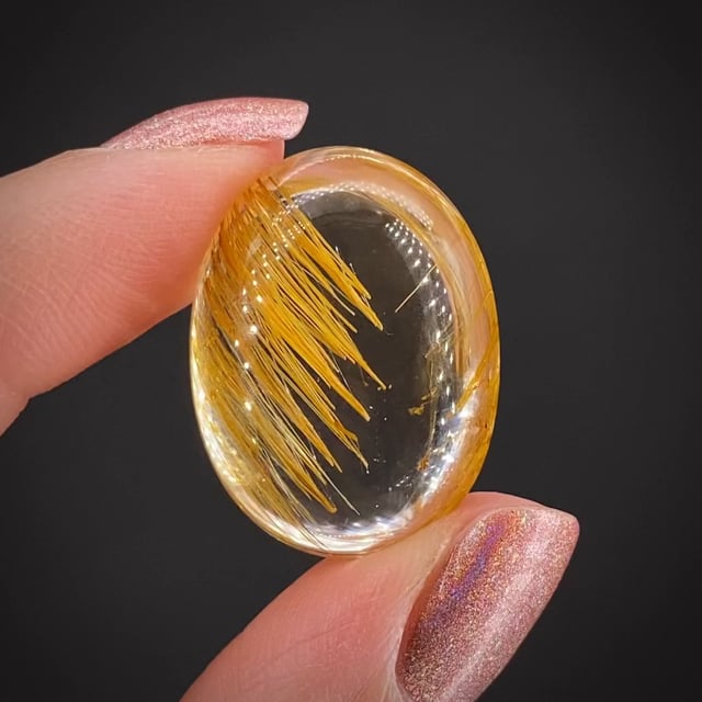 Topaz included by Rutile - LB-682b - Sakhan-gyi - Mandalay Region ...