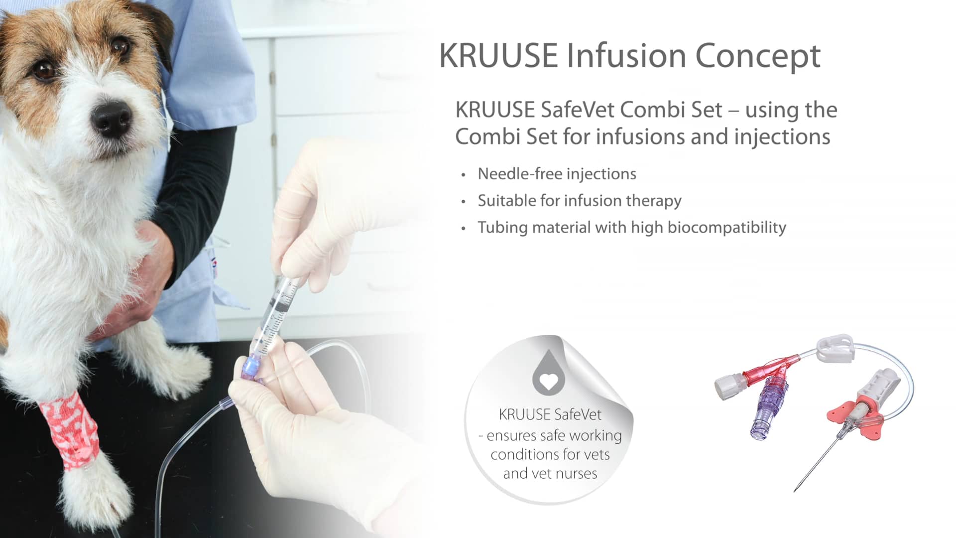 KRUUSE SafeVet Combi Set – using the Combi Set for infusions and ...