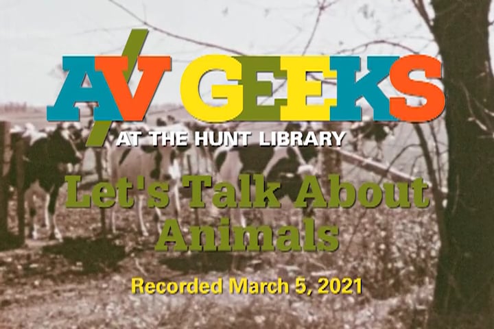 A V Geeks At The Hunt Library Let S Talk About Animals On Vimeo