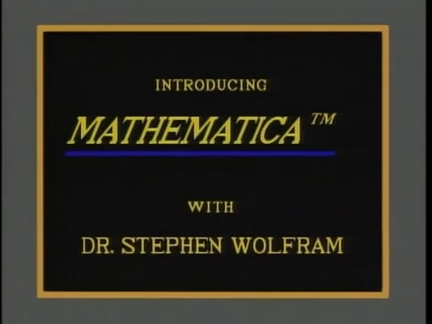 Introducing Mathematica – Stephen Wolfram on Vimeo