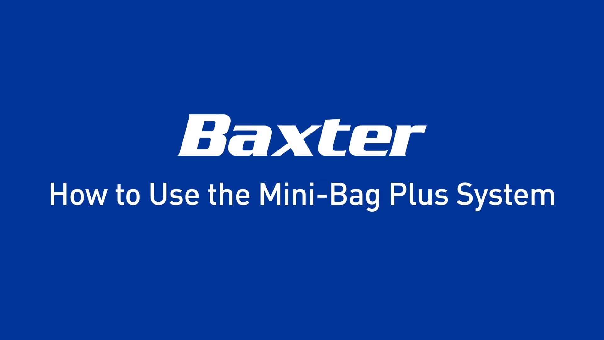 Baxter Mini-Bag - English on Vimeo
