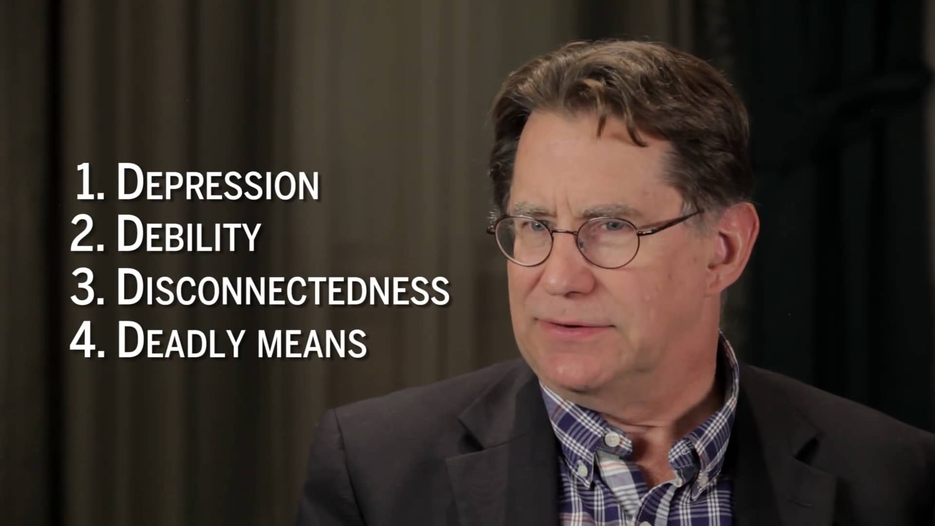 The Four Ds of Suicide Risk in Older Adults - Dr. Yeates Conwell on Vimeo