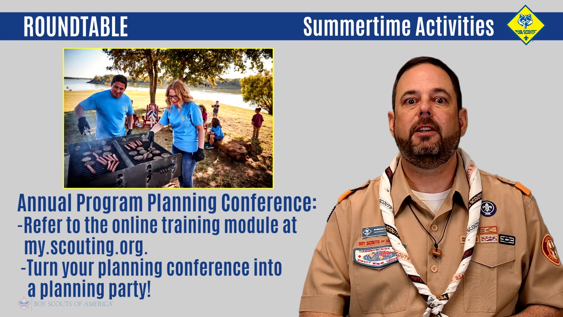 Cub Scouts Roundtable May 2021 - Summertime Activities