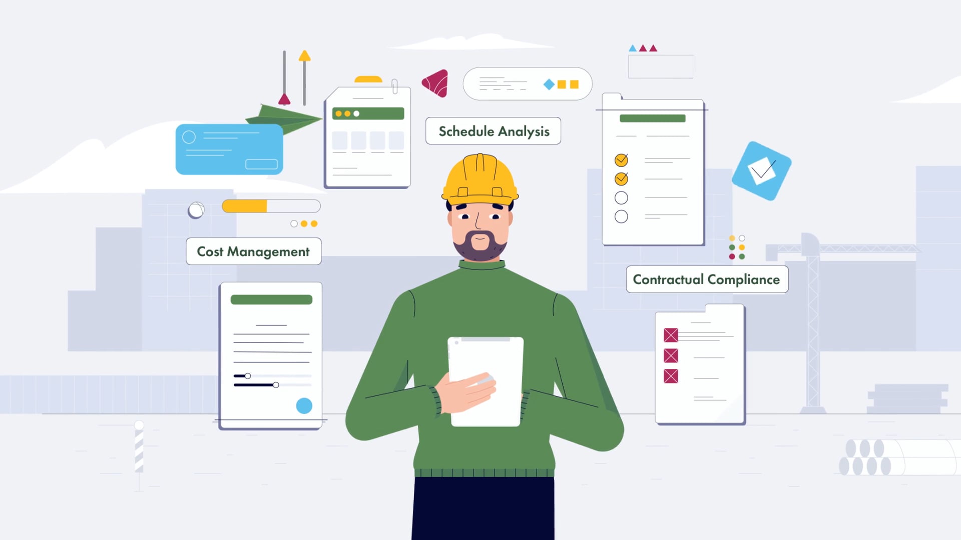 Churchill Cost – Innovators in Construction Consulting 2D animation ...