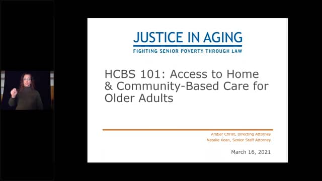 Free Webinar: HCBS 101—Access to Home & Community-Based Care for Older ...