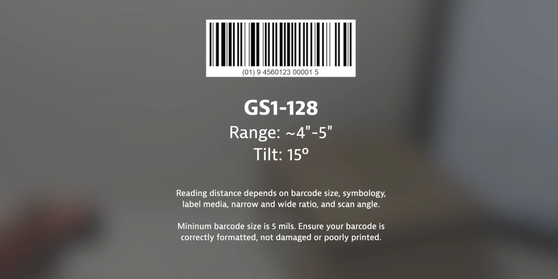 How to scan GS1-128 barcode on Vimeo
