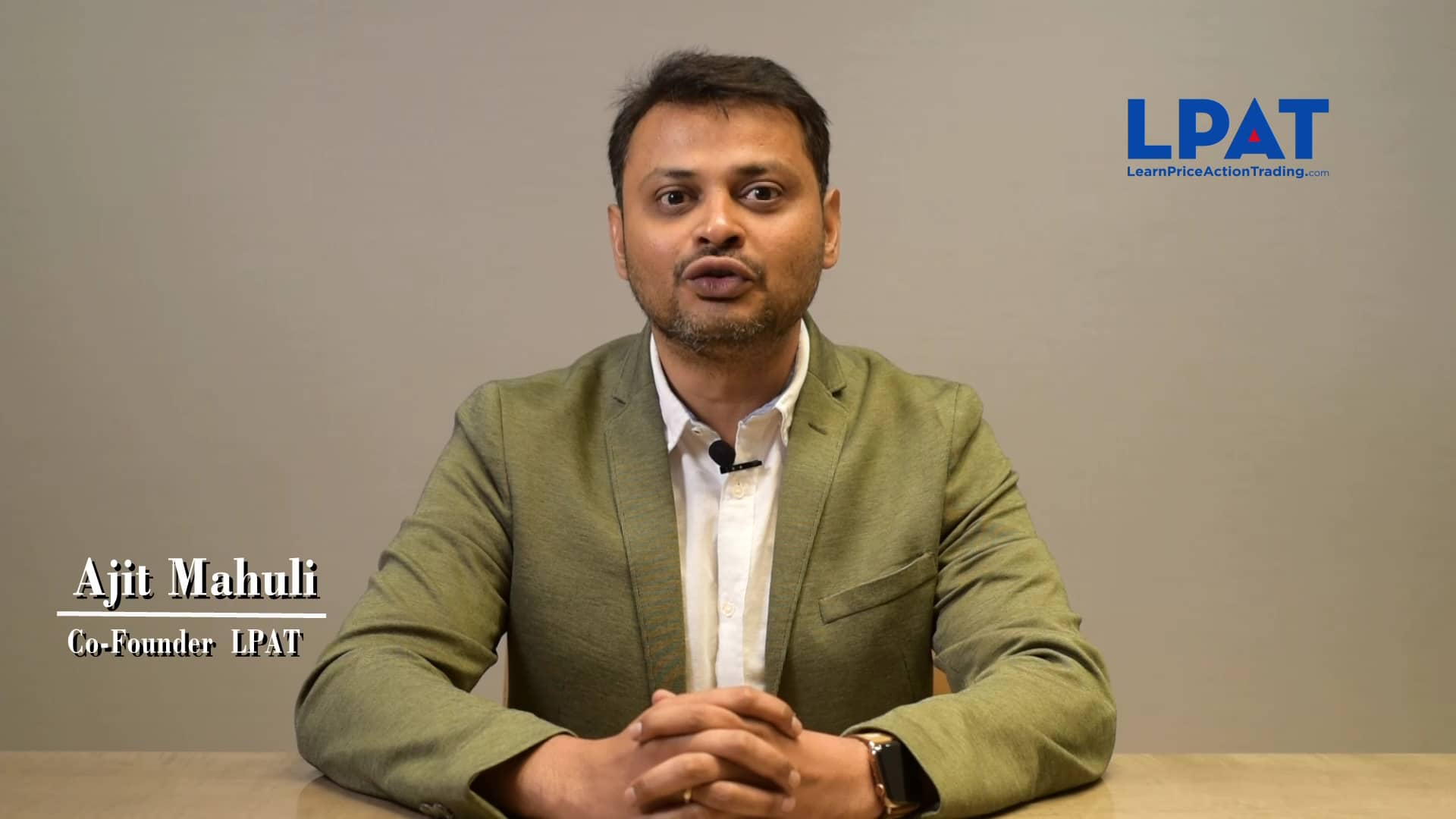 Ajit Mahuli Speaking About LPAT Community on Vimeo